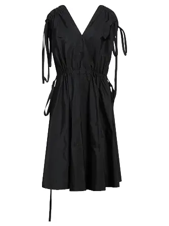 Red Valentino Midi Flared Dress - Black