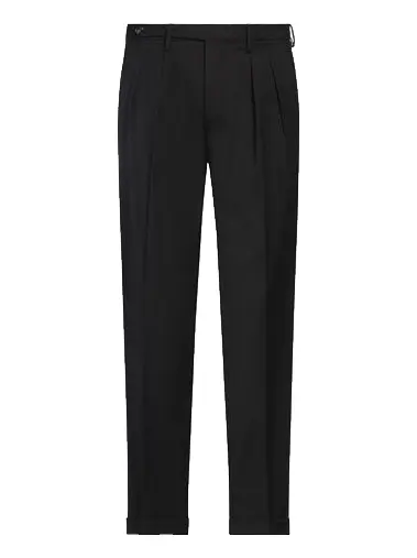 MICHELE CARBONE Tailored Flannel Trousers - Black