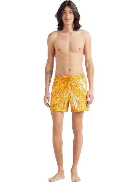Vilebrequin Palm Leaves Stretch Swim Shorts - Mangue
