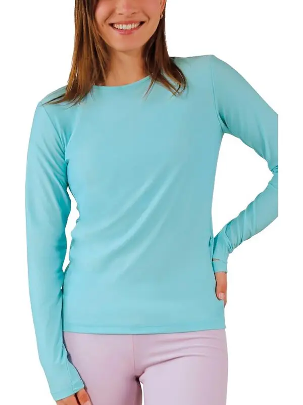 UV SKINZ Ls Crew Sun & Swim Shirt - Skyline