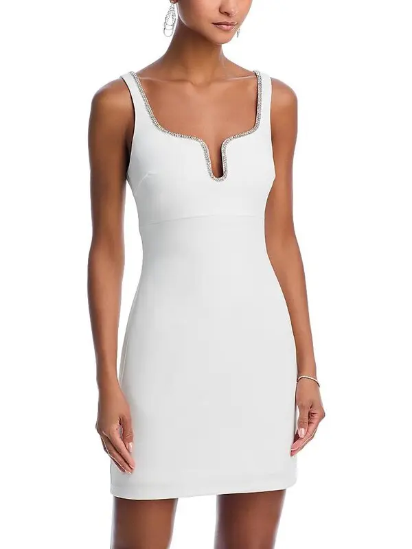 Aqua Embellished Tank Dress Exclusive - Ivory