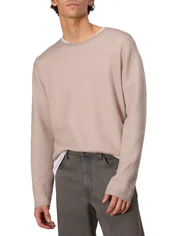 Rag & Bone Bennet Merino Wool Crewneck Sweater - Light Natural