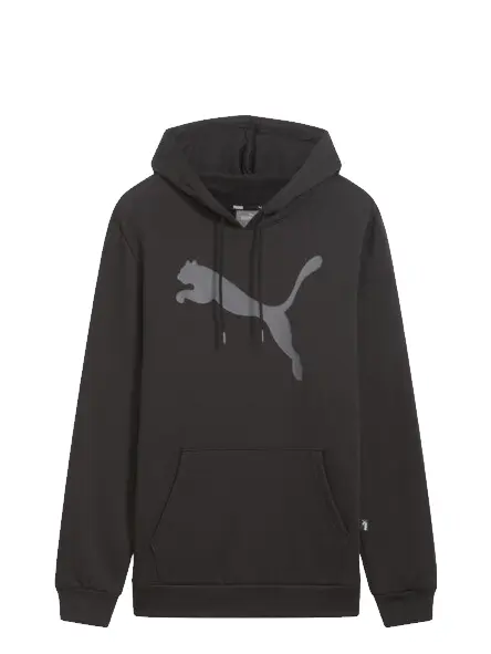PUMA Big Cat Logo Hoodie - Black-dark Coal