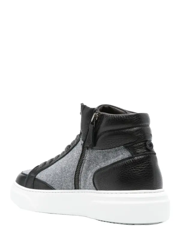 BARRETT Panelled High-top Sneakers - Grey