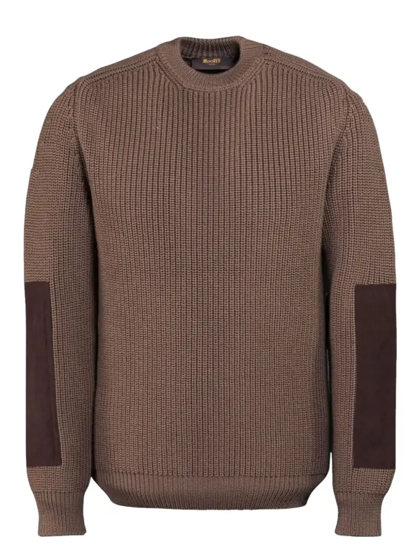 MOORER Stuart-hn Sweater - Brown
