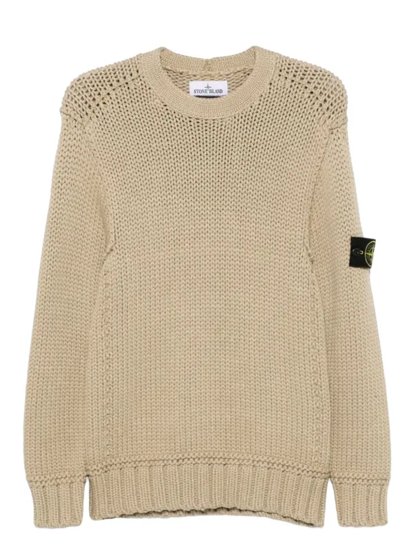 Stone Island Chain-stitch Sweater - Brown
