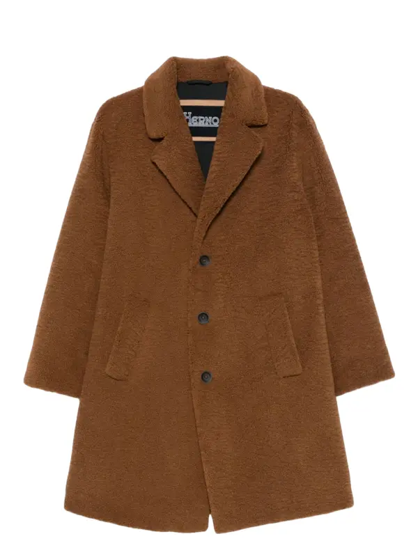 Herno Fleece Coat - Brown