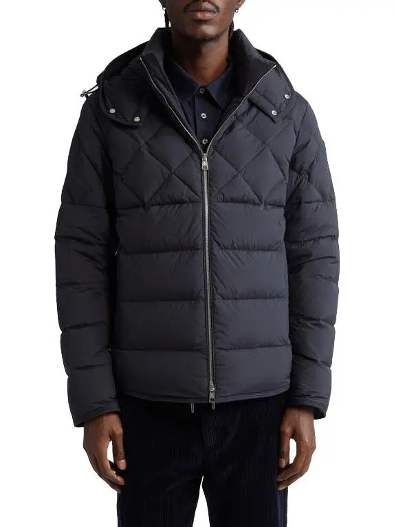Moncler Cecaud Quilted Down Jacket - Navy