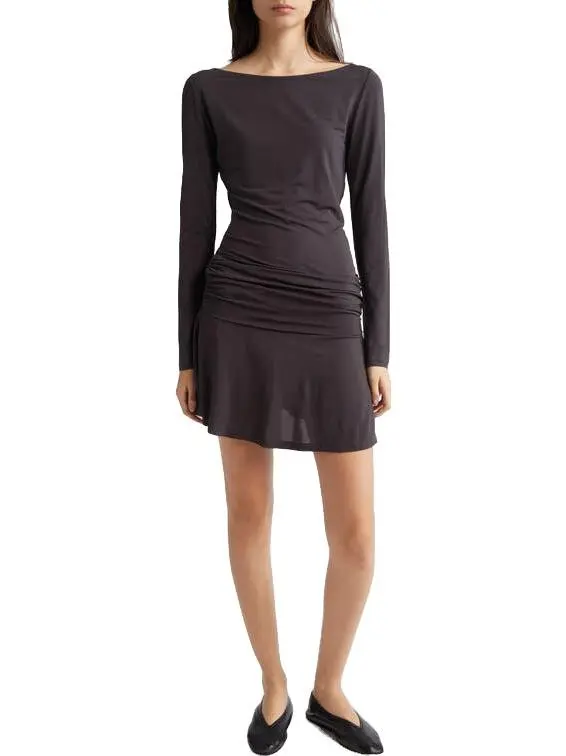Paloma Wool Salina Ruched Jersey Dress - Grey