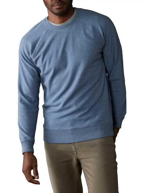 THE NORMAL BRAND Puremeso Everyday Crewneck Sweatshirt - Slate Blue