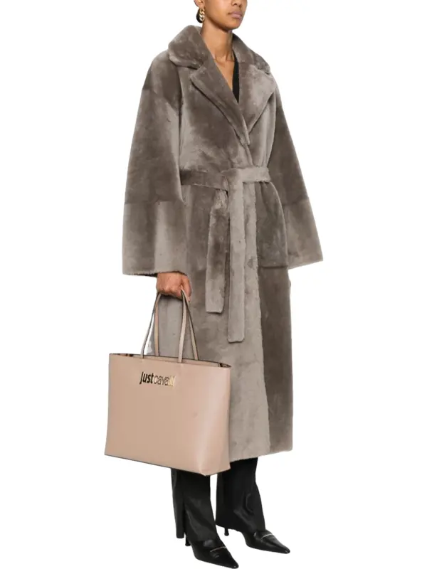 Just Cavalli Logo-lettering Tote Bag - Brown