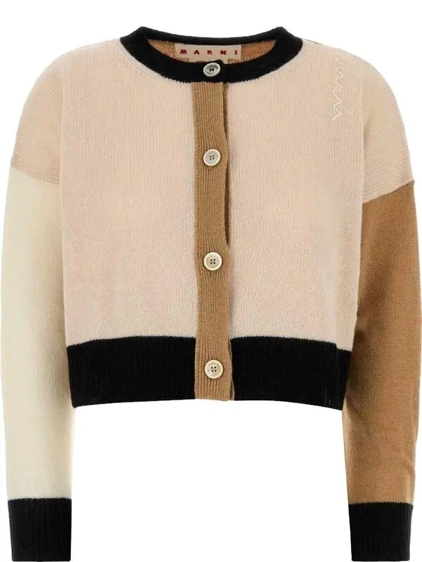 Marni Multicolor Cashmere Oversized Cardigan - Multicoloured