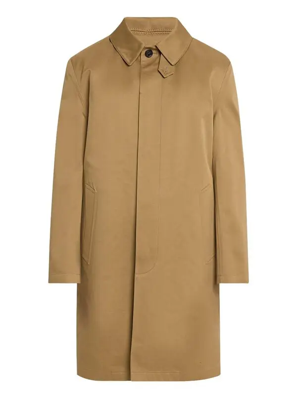 Saint Laurent Gabardine Mac Coat - Beige