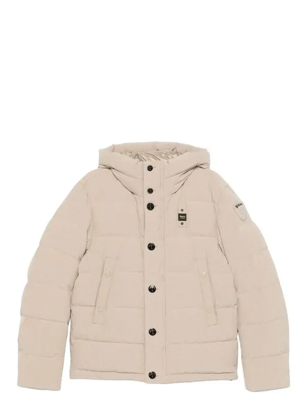 BLAUER. Hooded Padded Jacket - Neutrals