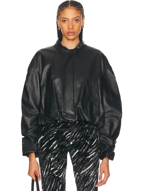ANONLYCHILD Sanguinetti Leather Jacket - Black