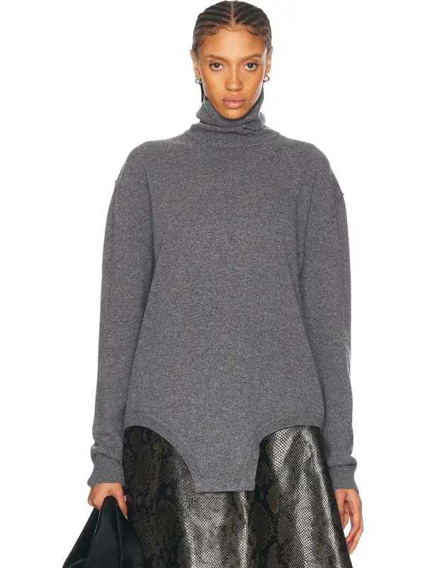 MAISON MARGIELA Turtleneck Sweater - Medium Grey