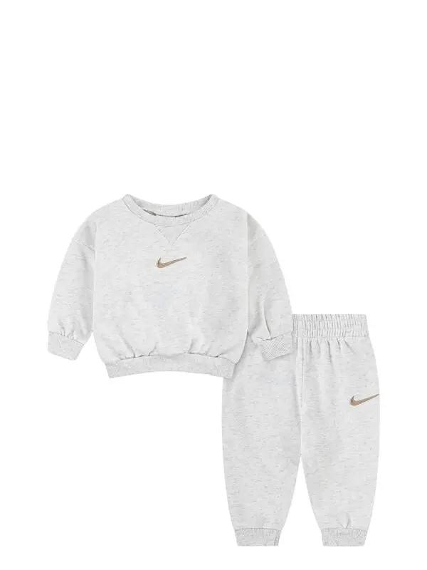 Nike Essential Fleece Crewneck Sweatshirt & Joggers Set - Birch Heather