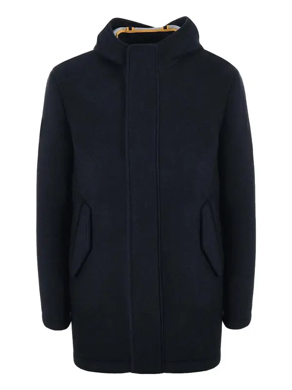 MANUEL RITZ Felt-effect Wool Cloth Jacket - Blue