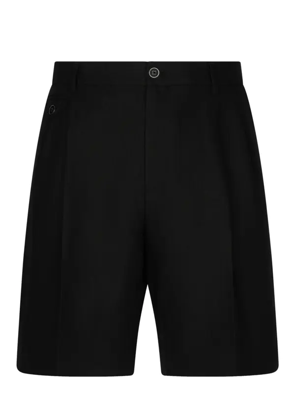 Dolce & Gabbana Linen Shorts - Black