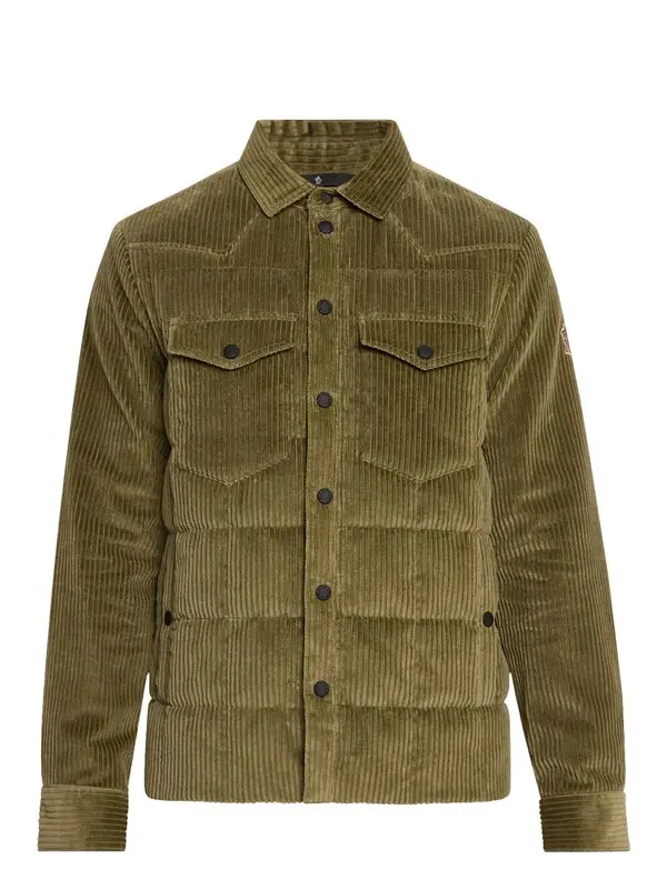 Moncler Gelt Corduroy Overshirt - Medium Green