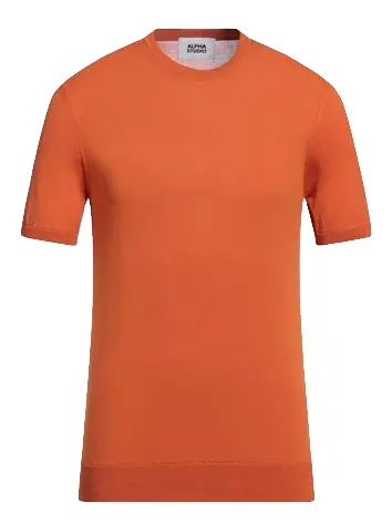Alpha Studio Cotton Sweater - Mandarin