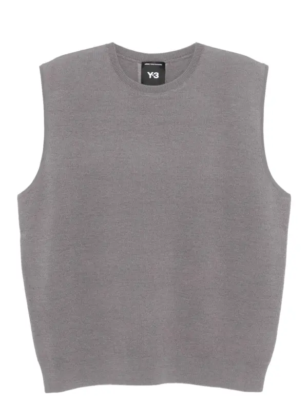 Y3 3-stripes Knitted Vest - Grey