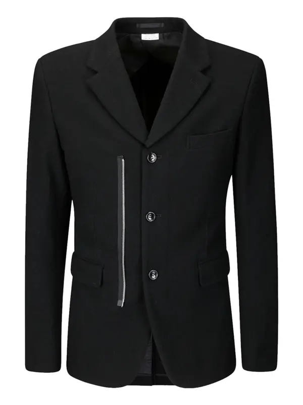 Comme Des Garçons Single-breasted Blazer - Black