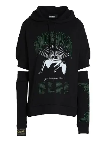 Raf Simons Printed Cotton Sweatshirt - Black