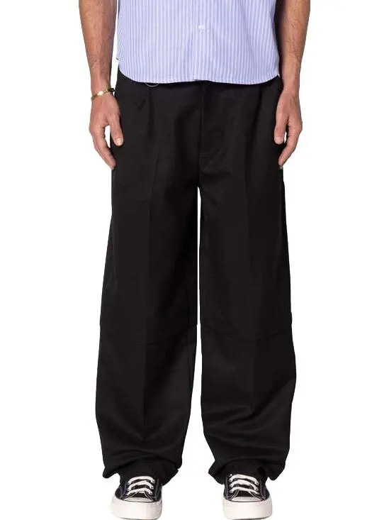 Mnml Hello Preppy Convertible Baggy Pants - Black