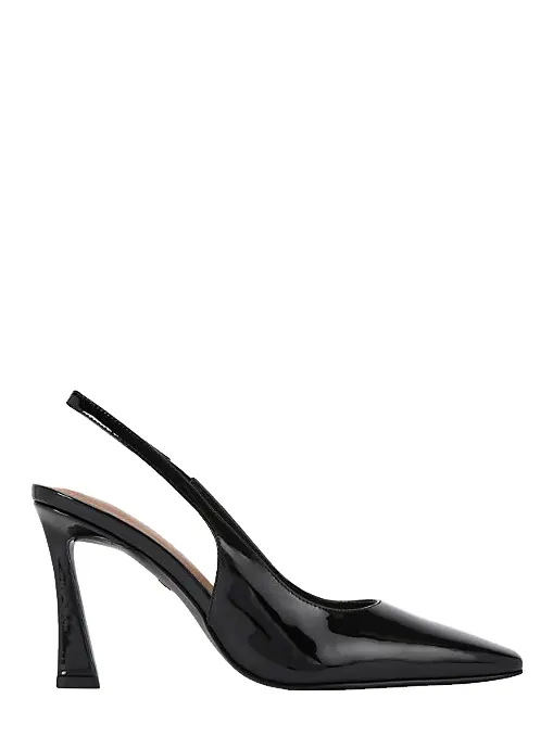 Kurt Geiger Sweetie Logo-embellished Slingback Courts - Black