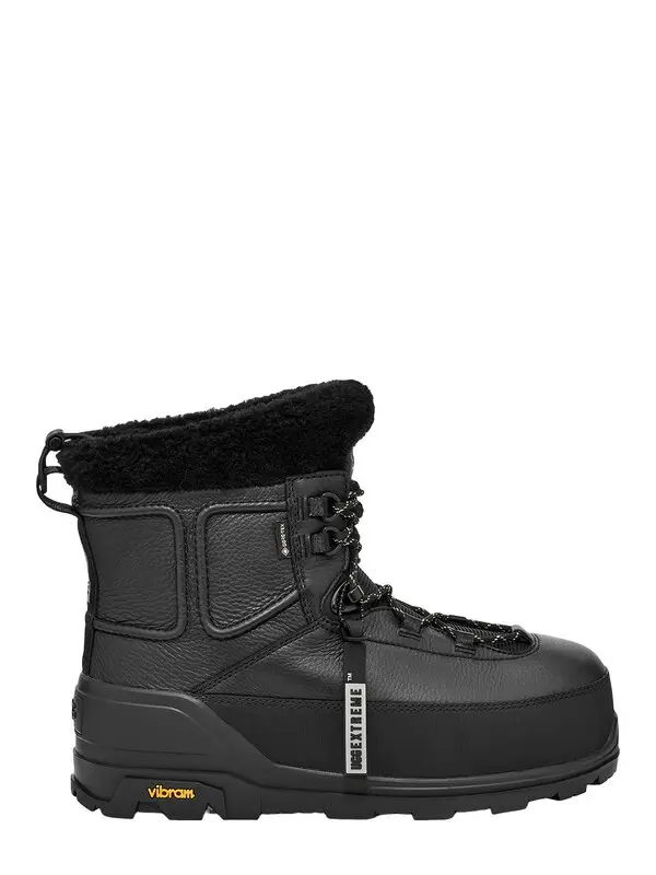 UGG Shasta Waterproof Leather Mid Boots - Blk