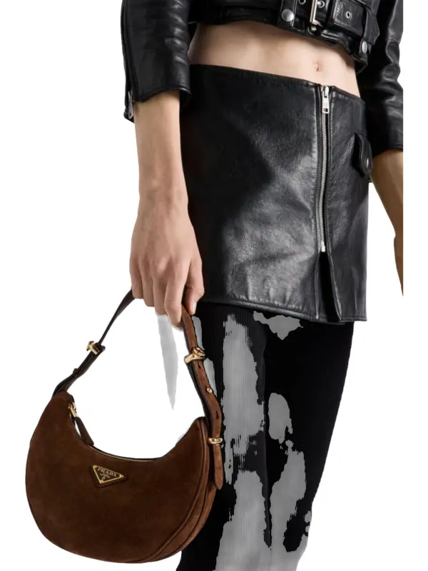 Prada Leather Mini Skirt - Black