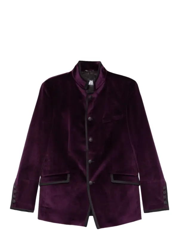 Karl Lagerfeld Glory Velvet Jacket - Purple