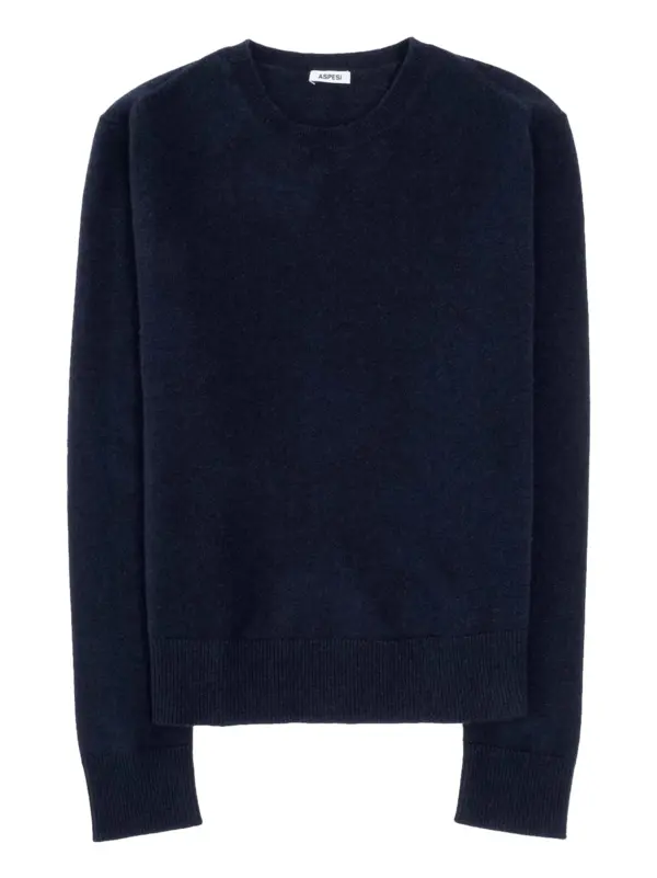 Aspesi Cashmere Crew-neck Sweater - Blue