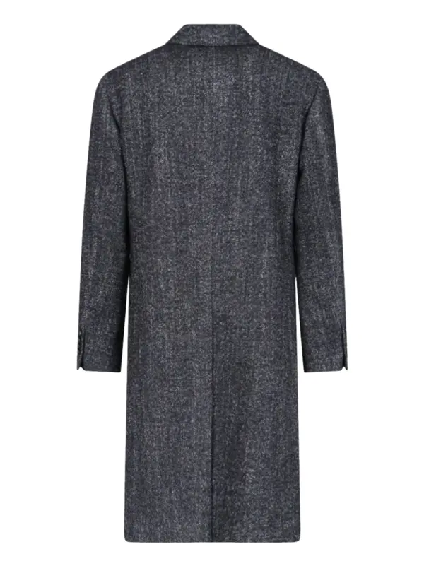 Cesare Attolini Double-breasted Coat - Black