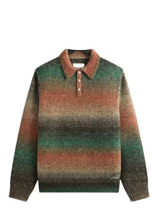 Kith Gradient Harmon Rugby Pullover Sweater - Theory