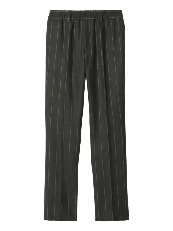 Burberry Pinstriped Tailored Trousers - Grey