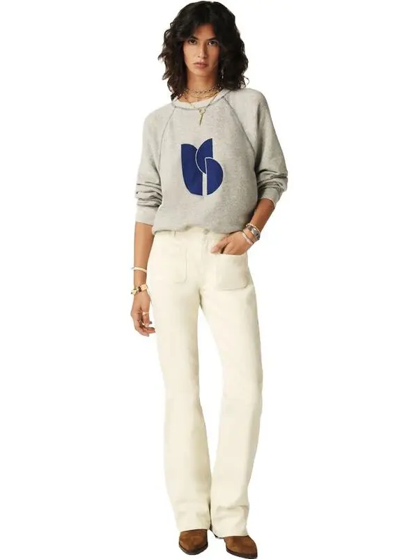 Ba&sh Bart Long-sleeve Sweatshirt - Gray