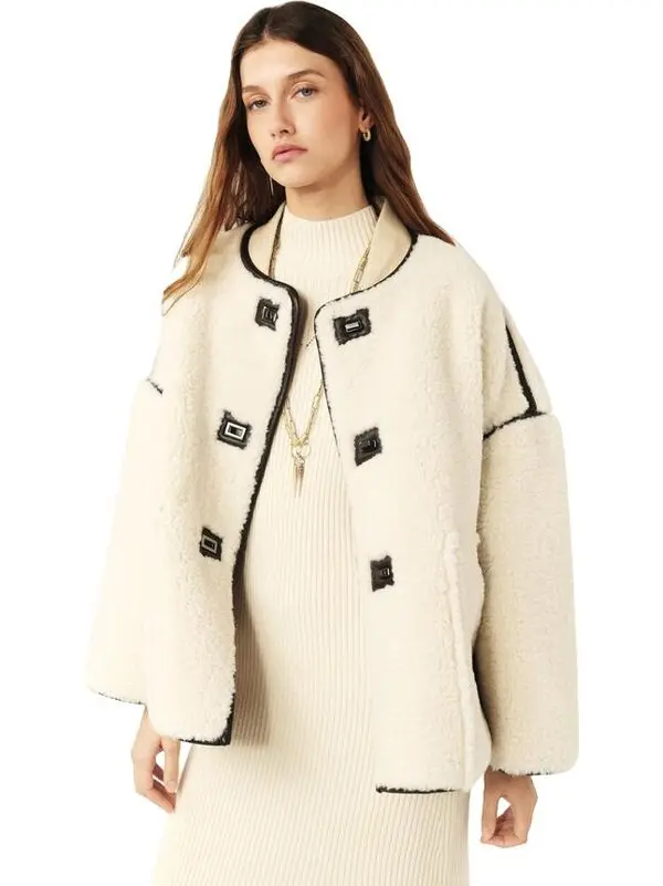Ba&sh Maury Short Coat - White