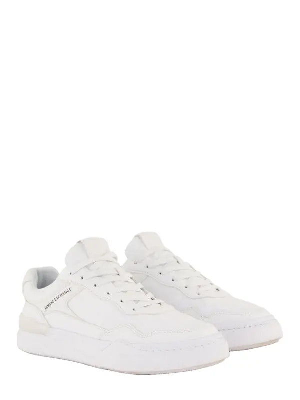 Armani Exchange Logo-print Sneakers - White