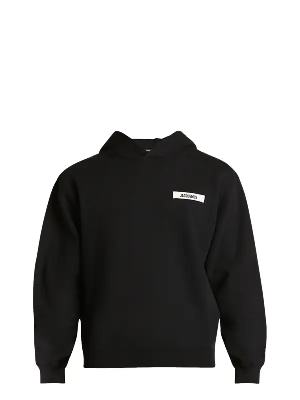 Jacquemus Grosgrain Logo Hoodie - Black