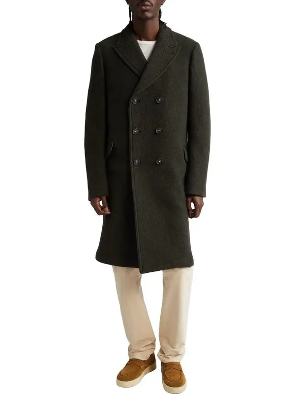 Massimo Alba Dodge Double-breasted Virgin Wool Coat - Hunter