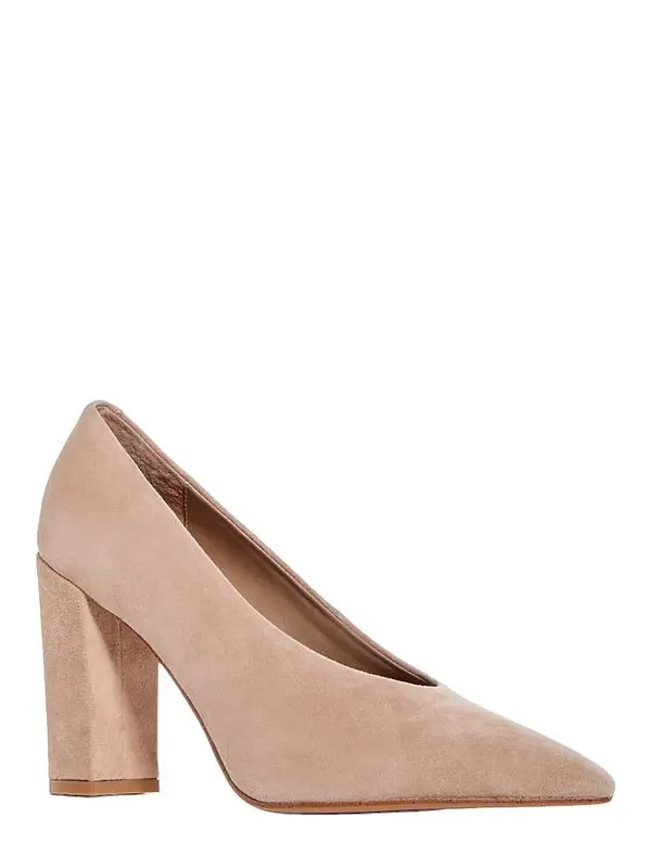 Jeffrey Campbell Potent Pointed Toe Pumps - Beige Suede