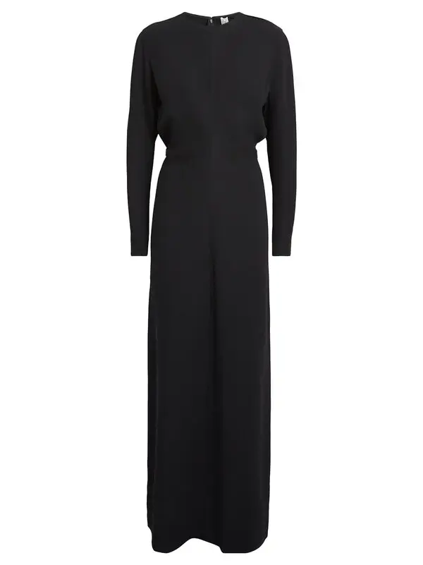 TOTÊME Slouch-waist Maxi Dress - Black