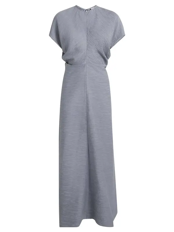 TOTÊME Slouch-waist Maxi Dress - Blue