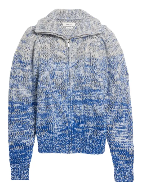 MARANT ETOILE Juliet Dégradé Knitted Cardigan - Blue