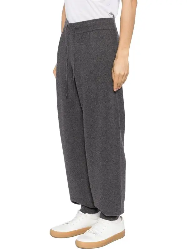 MAN ON THE BOON. Knitted Track Pants - Grey