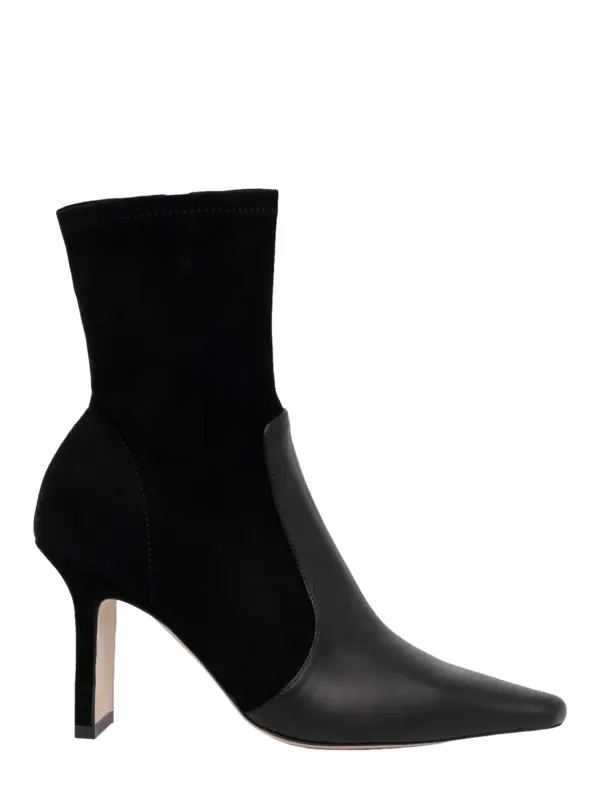 Hugo Boss Leather Ankle Boots - Black