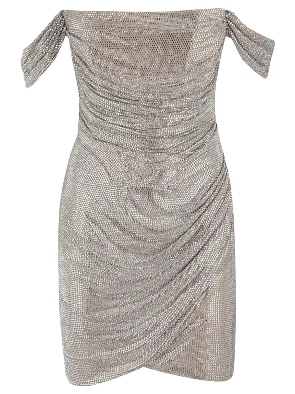 Giuseppe Di Morabito Crystal-embellished Mini Dress - Neutrals