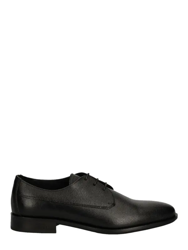 Hugo Boss Leather Derby Shoes - Black